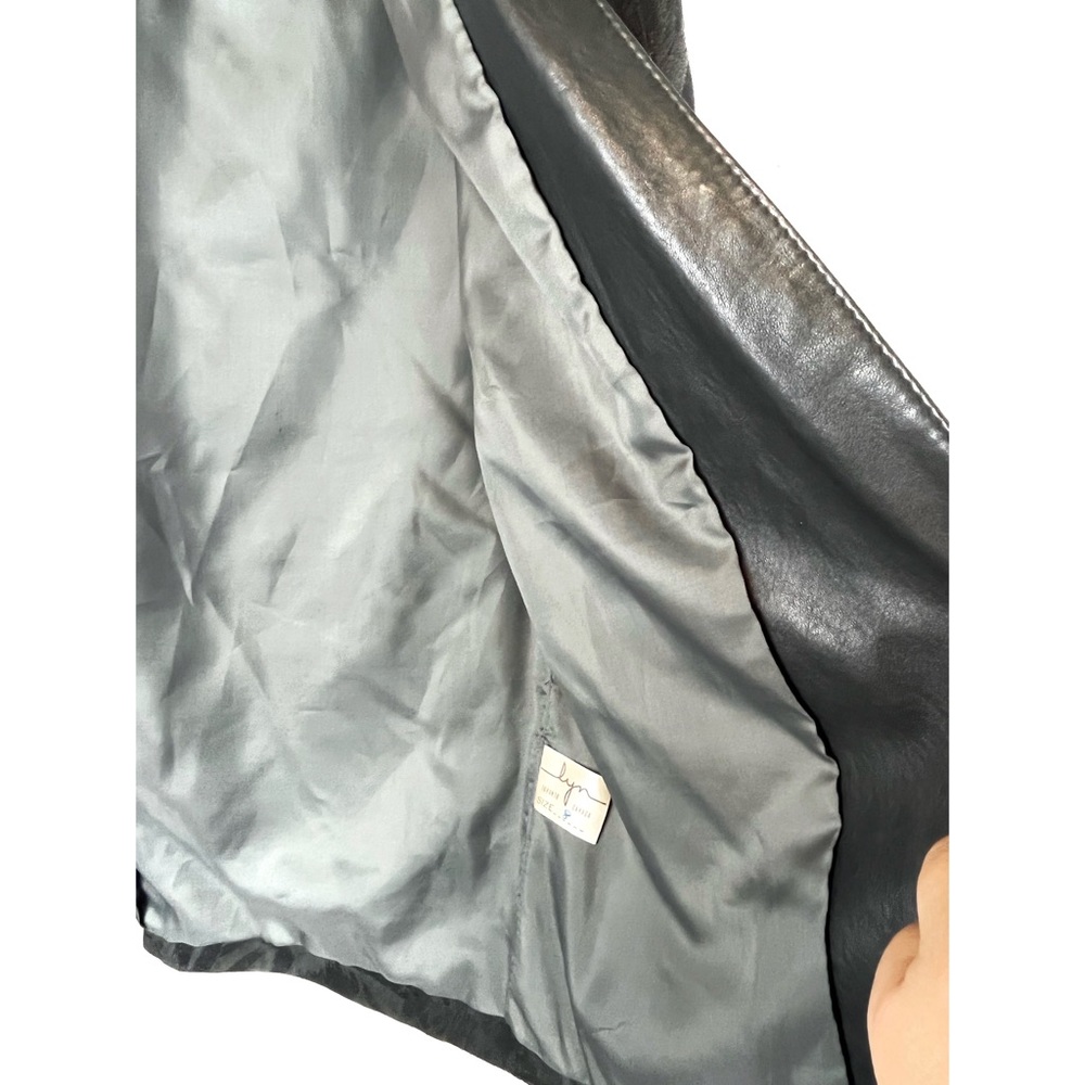 1980 Sibylle Lyn Canada Womens Asymmetrical Leather J… - Gem